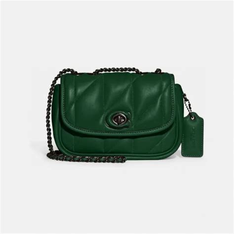 蔻驰coach V5czs 皮革 绗缝pillow Madison 18号单肩包 Ca086 V5czs 小迈步海淘品牌官网