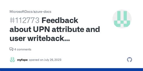 Feedback About Upn Attribute And User Writeback Deprecation In Azure Ad Connect Since 2015