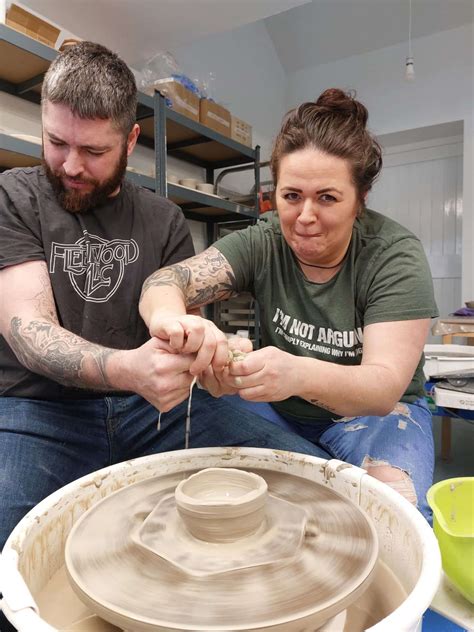 Couples Pottery Wheel Experience Tan Y Ddraig
