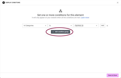 Show And Hide Elements On A Page Display Conditions Elementor