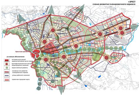 Карта бреста с достопримечательностями