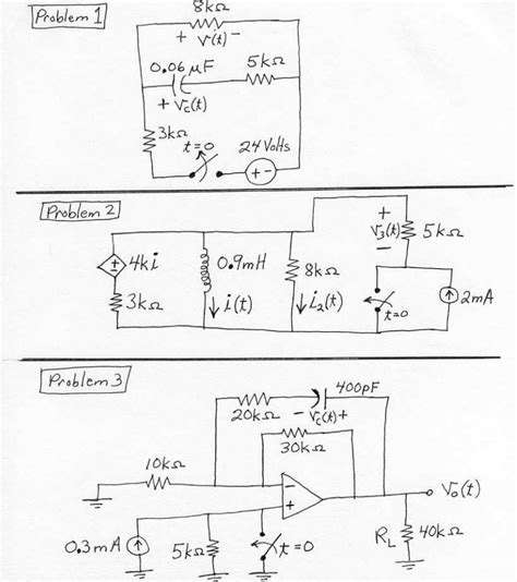 Solved Find The Capacitor Voltage VC T Or Inductor Current Chegg Com
