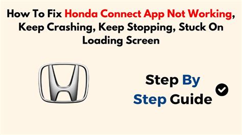 How To Fix Honda Connect App Not Working Keep Crashing Keep Stopping