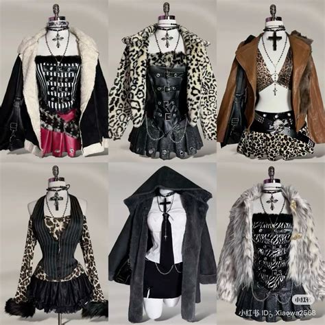 Punk Gyaru Japan Goth Foxy Fashion Gothic Glam Leopard Corset
