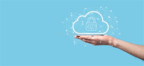Business Man Holdholding Cloud Computing Data And Security On Global Networkingpadlock And