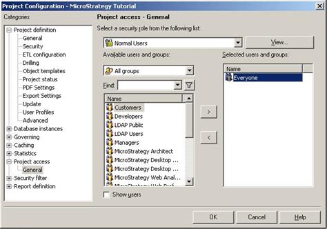 kb16923 how to set default project access privileges for new users or