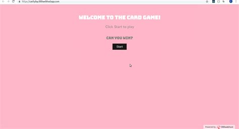 GitHub Anamusna React Card Game 2 Player Card Game