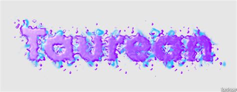 Taurean Text Effect And Logo Design Name