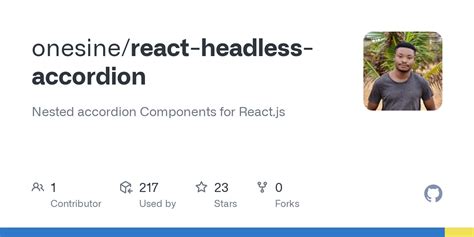 Issues · Onesine React Headless Accordion · Github