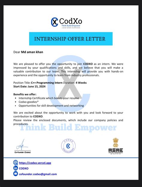 Internship C Programming Career Networking Codxo Internship2024