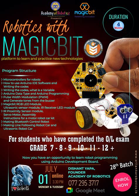 magicbit robotics 2024 copy sri lanka robotics education