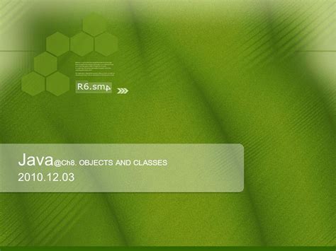Objects And Classes Outline Object Oriented Programming 類別的宣告 And 物件的實作