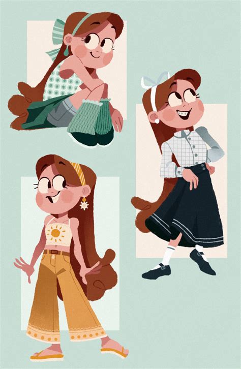 Mabel In Different Outfits By Procyart R Gravityfalls