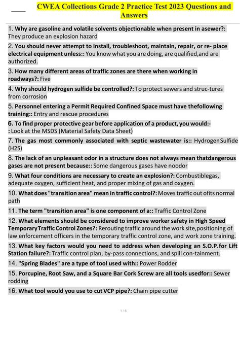 CWEA Collections Grade Practice Test Questions And Answers Cwea Stuvia US