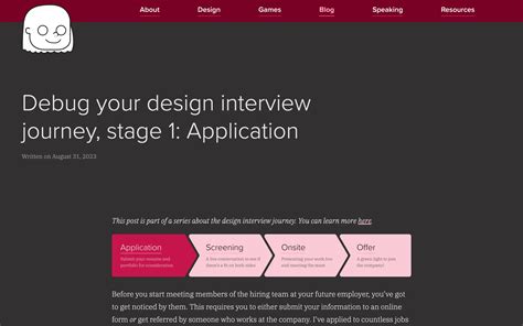 Debug Your Design Interview Journey Stage 1 Application Fountn