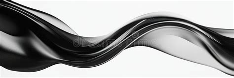 Flowing Abstract Black And White Waves Create Smooth Motion In A