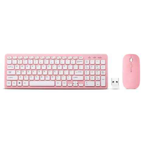 GetUSCart Wireless Keyboard And Mouse Combo Compact Quiet Wireless Keyboard And Mouse Set 2 4G