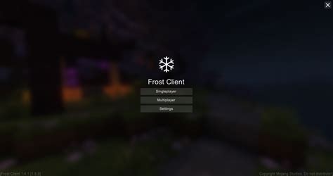 FrostClient Classic Minecraft Mod
