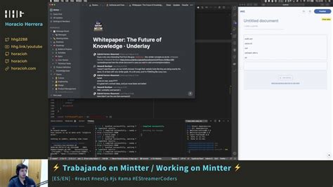 [es en] trabajando en mintter ⚡ working on mintter react nextjs