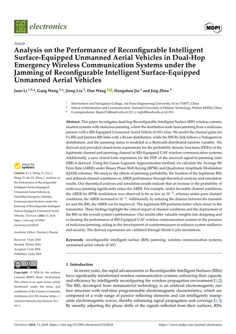 Pdf Analysis On The Performance Of Reconfigurable Intelligent Surface Equipped Unmanned Aerial