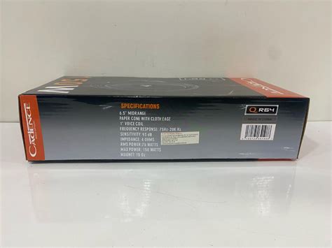 CADENCE QR64 150 WATT 75 RMS 16 CM MİDRANGE