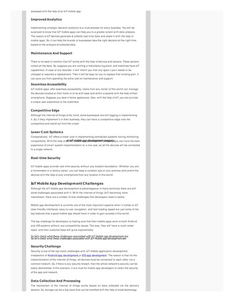 Ppt Iot Mobile App Development Benefits And Challenges Powerpoint Presentation Id11362713