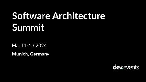 Software Architecture Summit