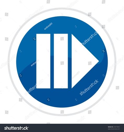 Web Button Play Pause And Rewind Stock Vector Illustration Shutterstock
