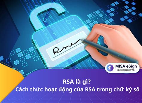 RSA là gì Cách thức hoạt động của RSA trong chữ ký số