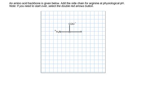 Solved An Amino Acid Backbone Is Given Below Add The Side