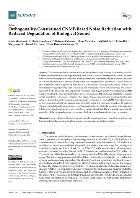 Pdf Orthogonality Constrained Cnmf Based Noise Reduction With Reduced
