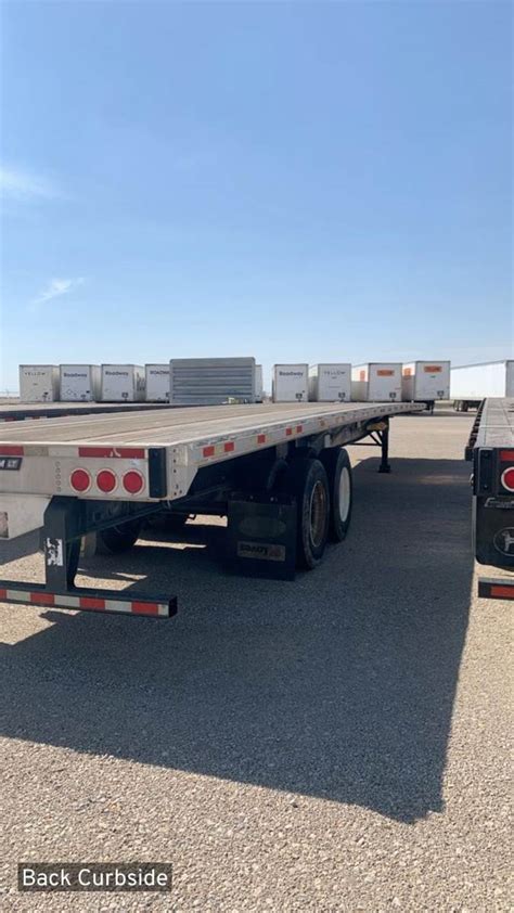 2016 Great Dane 48x102 Steel Flatbed Trailer Air Ride Sliding Axle