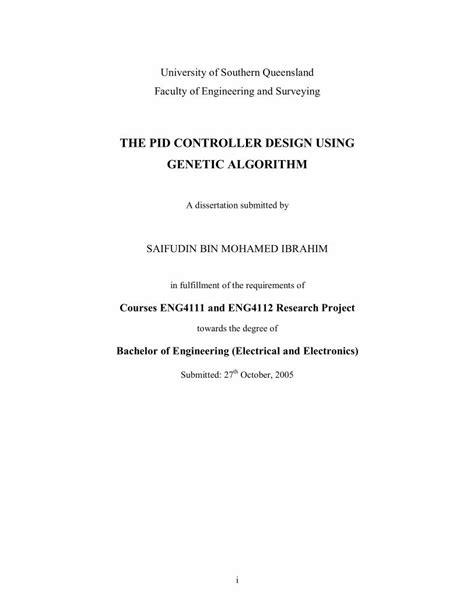 pdf the pid controller design using genetic algorithm · pdf filethe pid controller design
