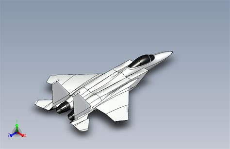 G03656 F 15 战斗机战斗机 飞机 Step 模型图纸下载 懒石网