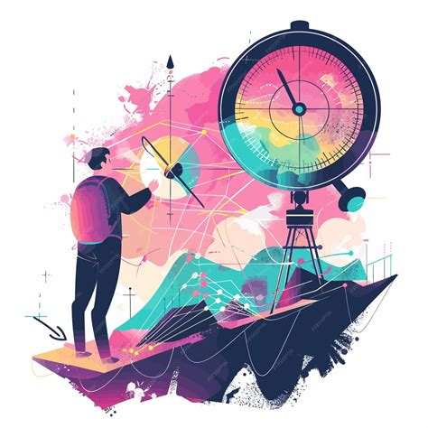 Data Analytics Vector Illustrationanalyzing Premium Ai Generated Vector