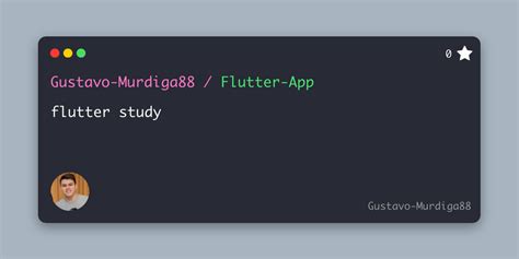 GitHub Gustavo Murdiga Flutter App Flutter Study