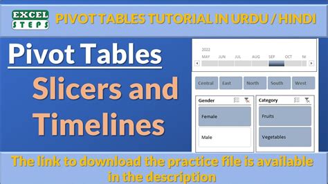 11 Enhancing Excel Pivottables Adding Slicers And Timelines Excelsteps Youtube