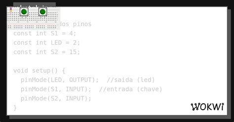 Comando Bimanual Wokwi ESP32 STM32 Arduino Simulator