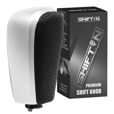 Shiftin Leather Carbon Fiber Wood Gear Shift Knob Stick Shifter For