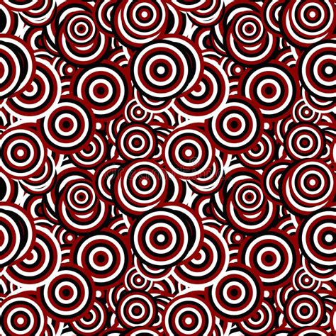 Geometrical Seamless Concentric Circle Pattern Background Stock Vector Illustration Of Design