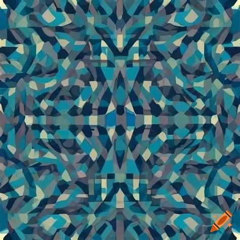 Seamless Tiling Pattern Of Geometric Shapes On Craiyon
