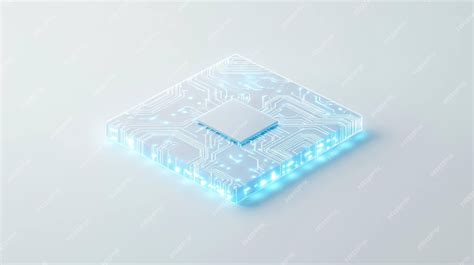 3d Icon Of Computer Chip On White Background Uhd Wallpaper Premium Ai Generated Image