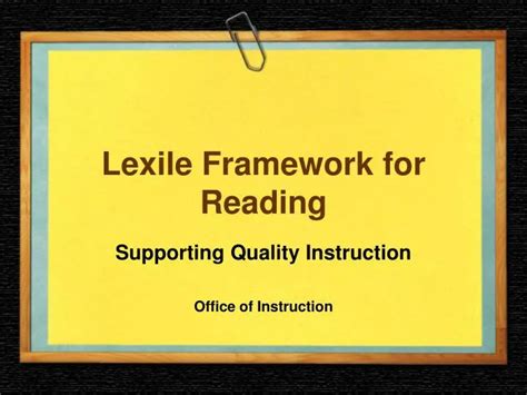 Ppt Lexile Framework For Reading Powerpoint Presentation Free Download Id 558398