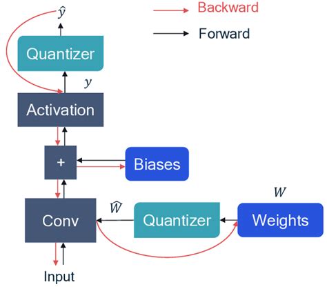 Forward And Backward Computation Graph For Quantization Aware Training