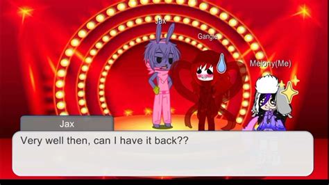 I Wanna Ruin Our Friendship ♡jax X Gangle♡ Gacha Club The Amazing