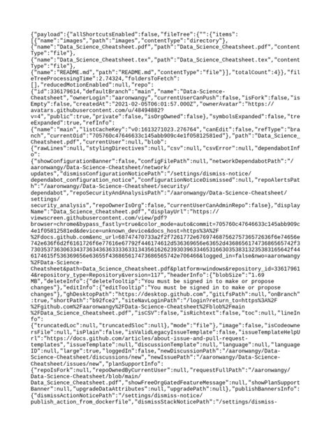 Data Science Cheatsheet Pdf Software Engineering Information Technology