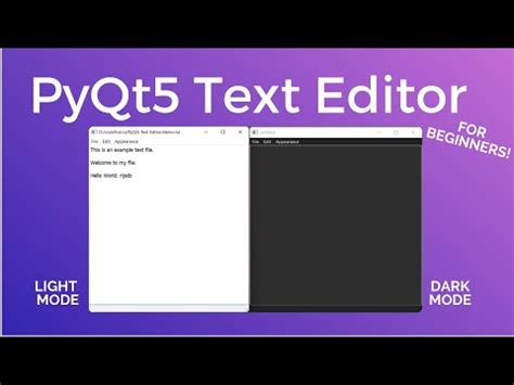 Pyqt Qtdesigner Text Editor Project Tutorial Pyqt Project For Beginners Youtube