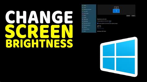 How To Change Screen Brightness On Windows Youtube Images And Photos Finder