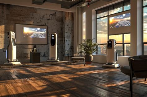 Telepresence Robots For Remote Work Collaboration Premium Ai Generated Image