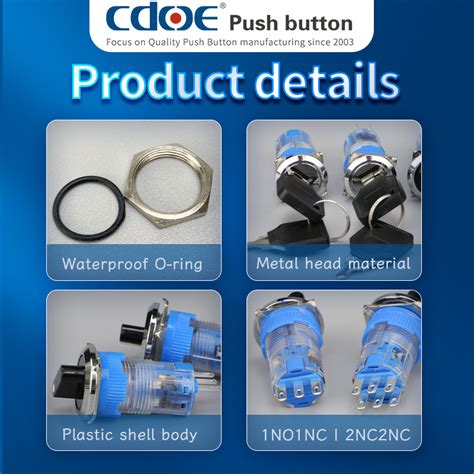 Ce Rotary Selector Switch 2 Position 16mm Keep Type Plastic 1no1nc Made In China Manufacturer